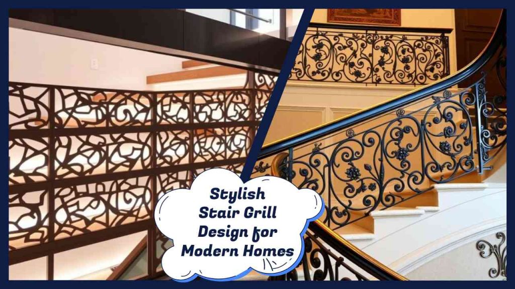 Stylish Stair Grill Design for Modern Homes - KPSTRUCTURES.IN