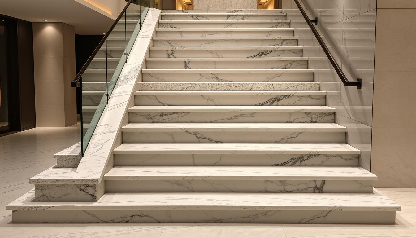 Modern Granite Stairs: Double Moulding Design-2025 - KPSTRUCTURES.IN