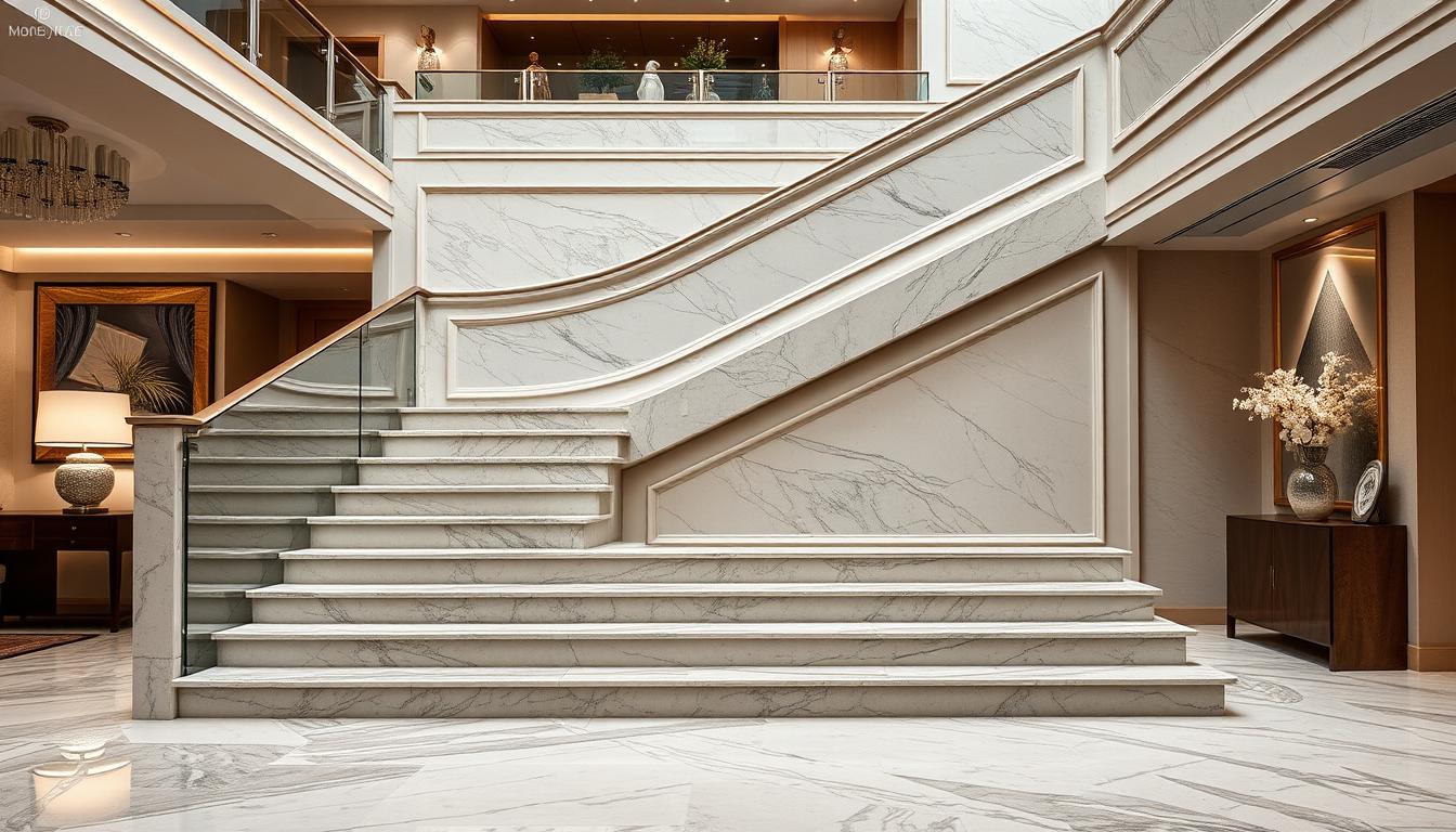 Modern Granite Stairs: Double Moulding Design-2025 - KPSTRUCTURES.IN